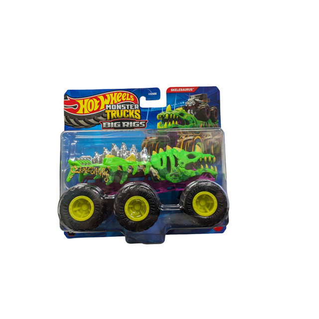 Hot Wheels Monster Trucks Big Rigs Skelesaurus - Walmart.com