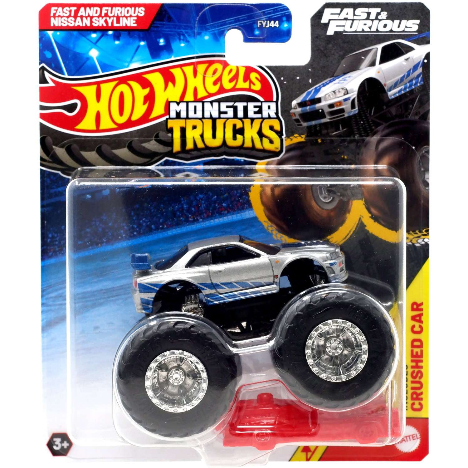 Hot Wheels Monster Trucks Fast & Furious Nissan Skyline Diecast Car ...