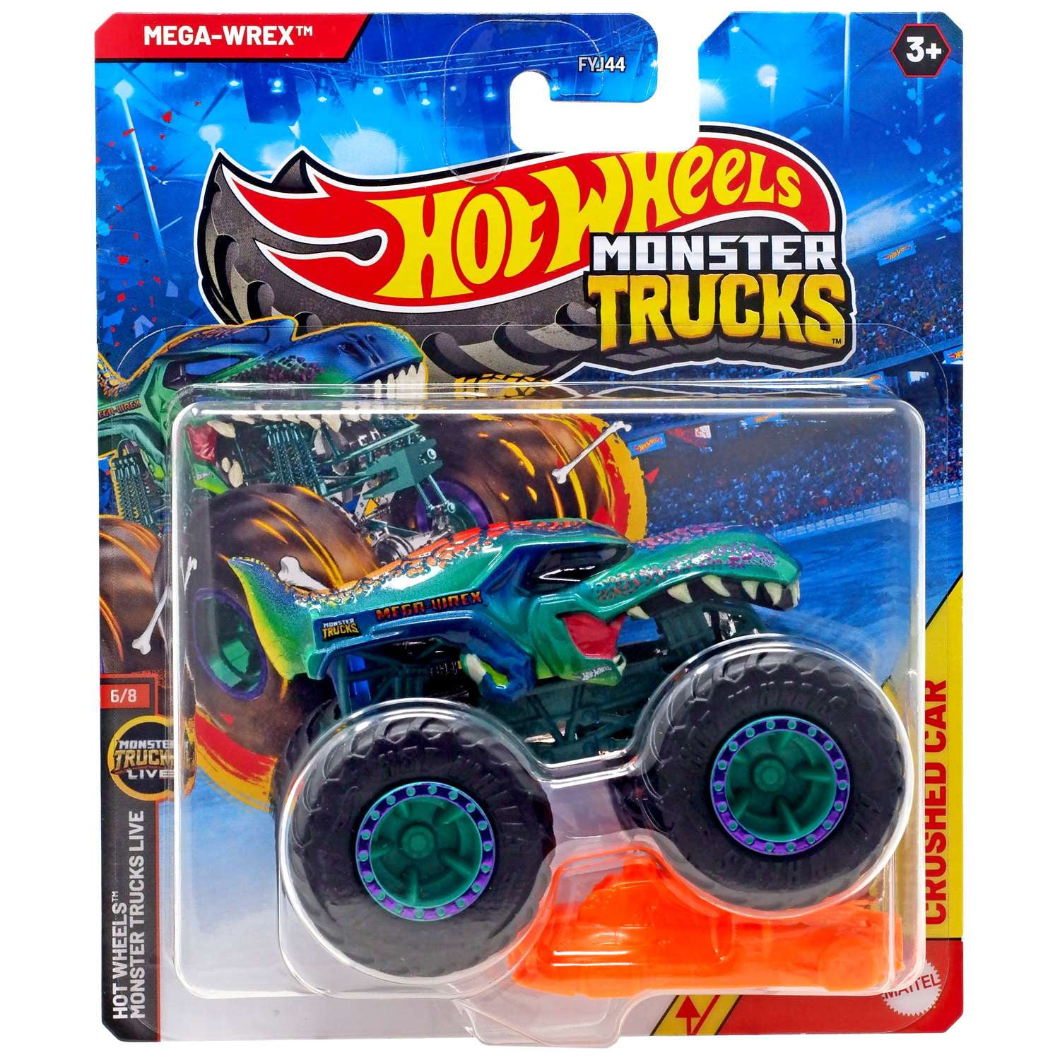Hot Wheels Monster Trucks Live Mega-Wrex Diecast Car - Walmart.com