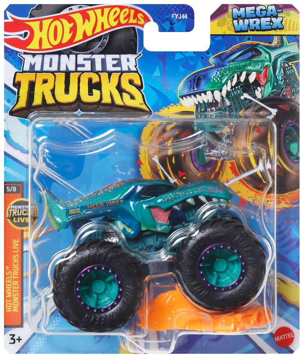 Hot Wheels Monster Trucks Live Mega-Wrex Diecast Car - Walmart.com