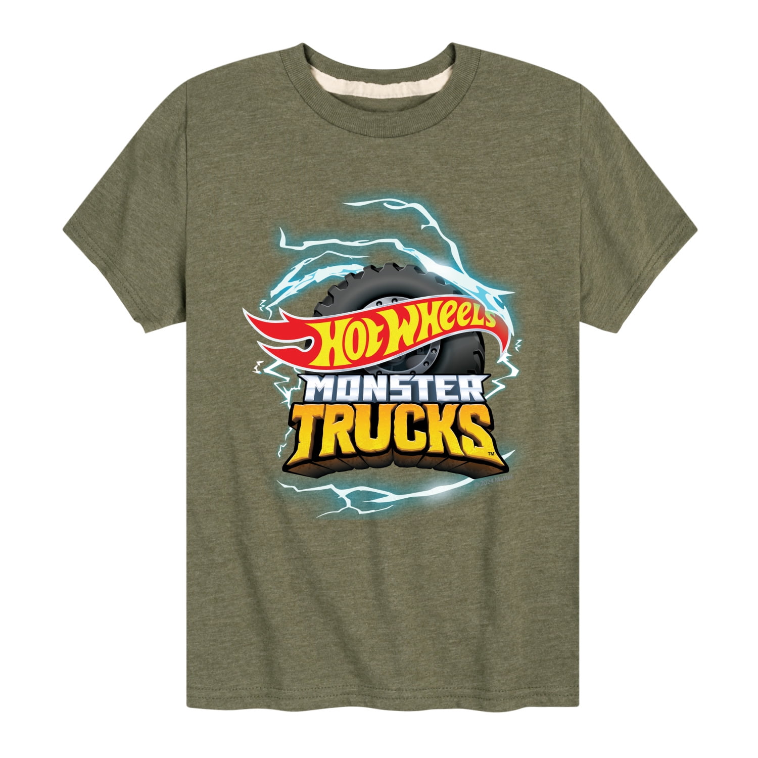 Hot Wheels - Monster Trucks Logo - Kids Toddler And Youth Short Sleeve ...