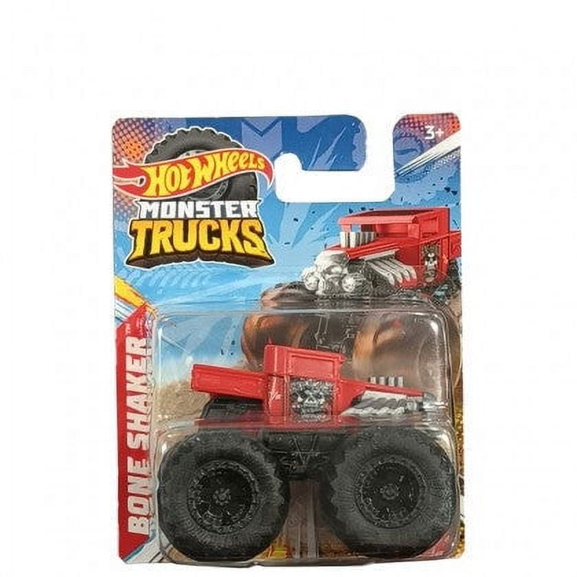 Hot Wheels Monster Trucks Mattel Bone Shaker Red Mini Toy Car Truck ...