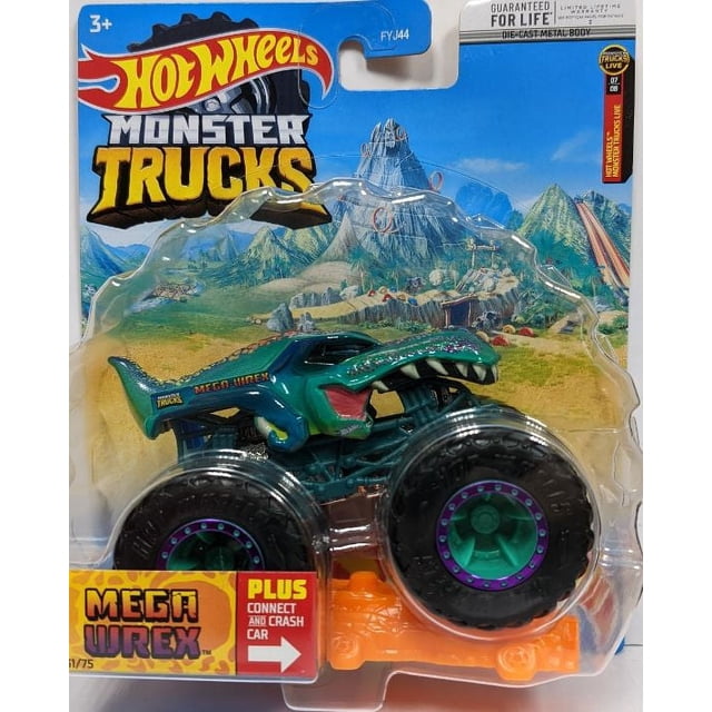 Hot Wheels Monster Trucks Mega Wrex 1:64 - Walmart.com