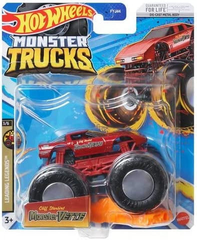 2023 Hot Wheels Monster Trucks Cliff Starbird Monster-Vette Leading ...