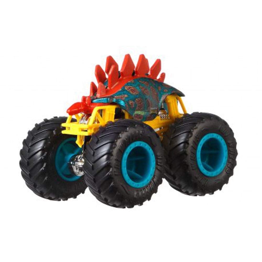 Hot Wheels Monster Trucks Motosaurus Stegosaurus Connect and Crash Car ...