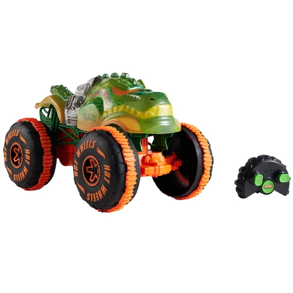 Hot Wheels Monster Trucks RC Rageasaur, Battery-Powered Remote-Control ...