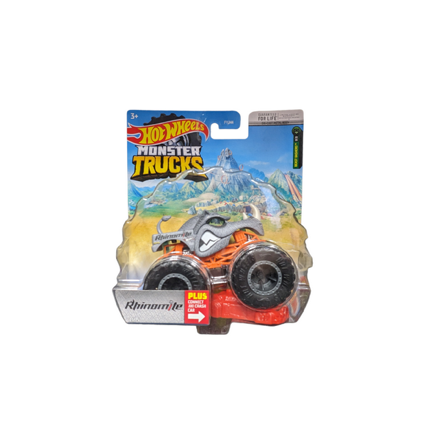 Hot Wheels Monster Trucks Rhinomite 27/75 Beast Bashers - Walmart.com