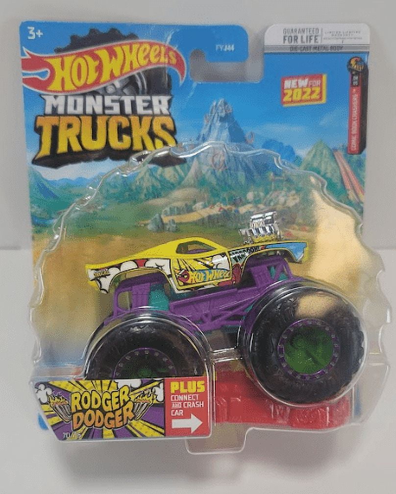 Hot Wheels Monster Trucks Roder Doger Green and Perple - Walmart.com