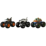 Hot Wheels Vehicle Set: 3 Monster Toy Trucks- Shark Wreak, Piran-ahh ...