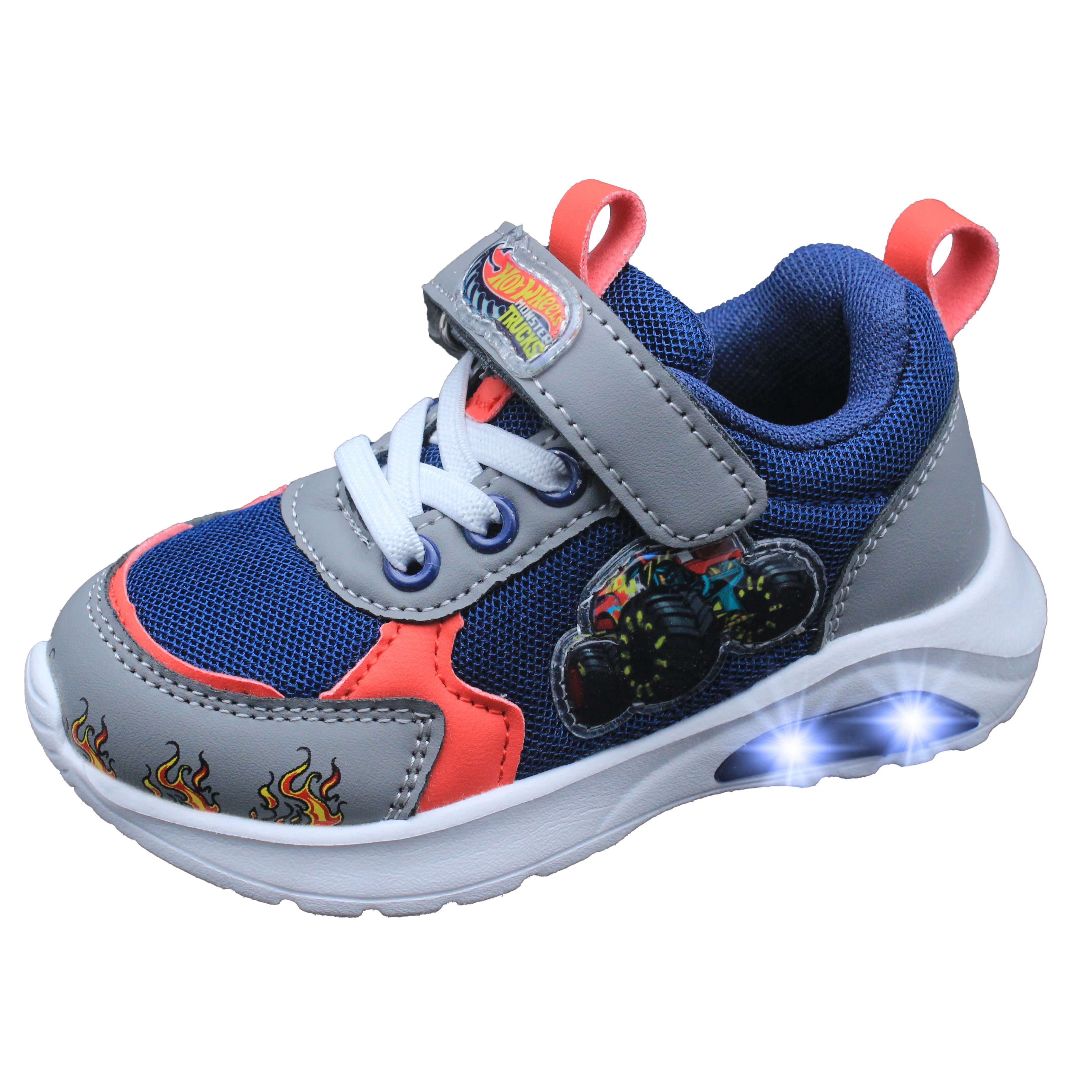 Hot Wheels Monster Trucks Toddler Boys' Light-Up Sneakers - Demo Derby ...
