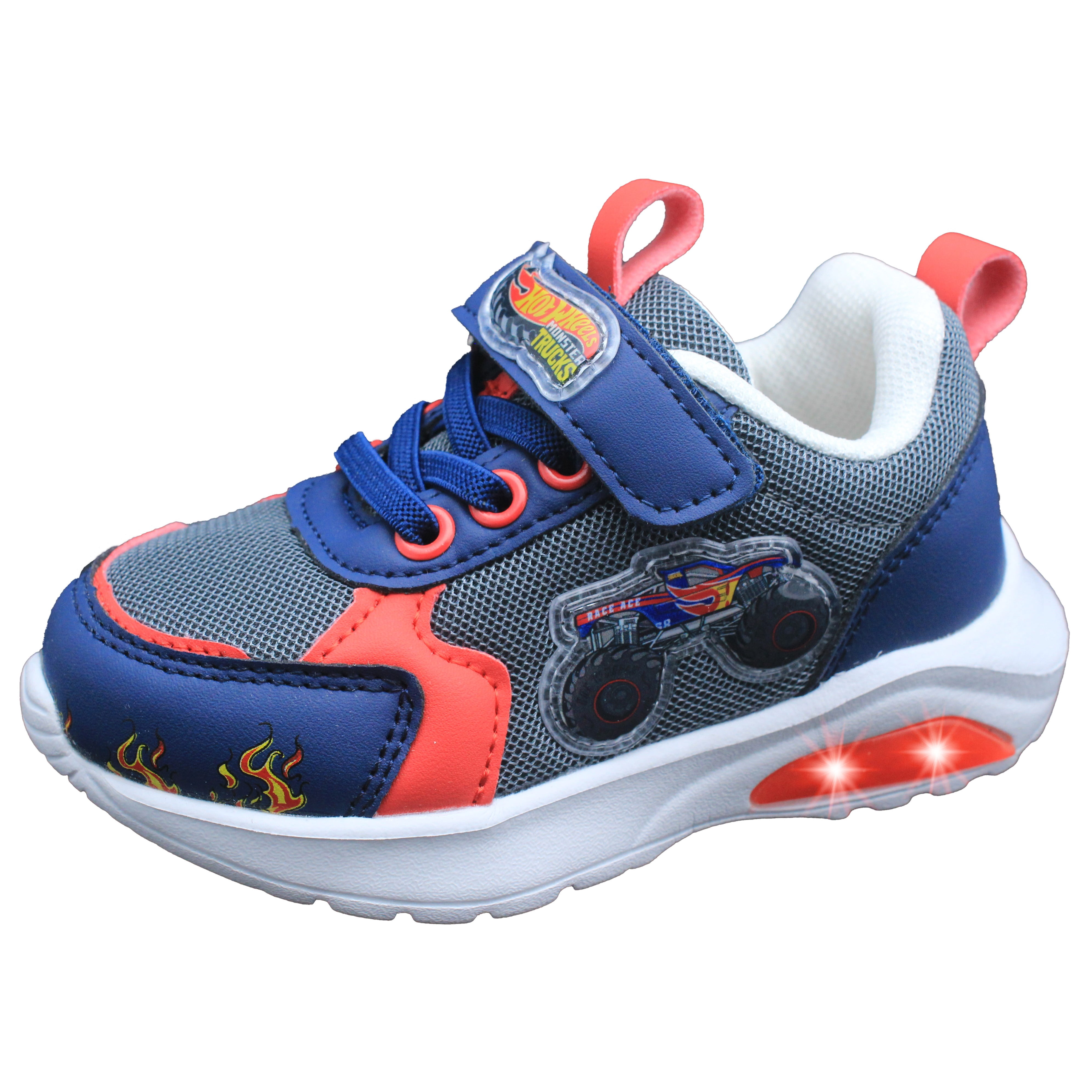 Hot Wheels Monster Trucks Toddler Boys' Light-Up Sneakers - Race Ace ...