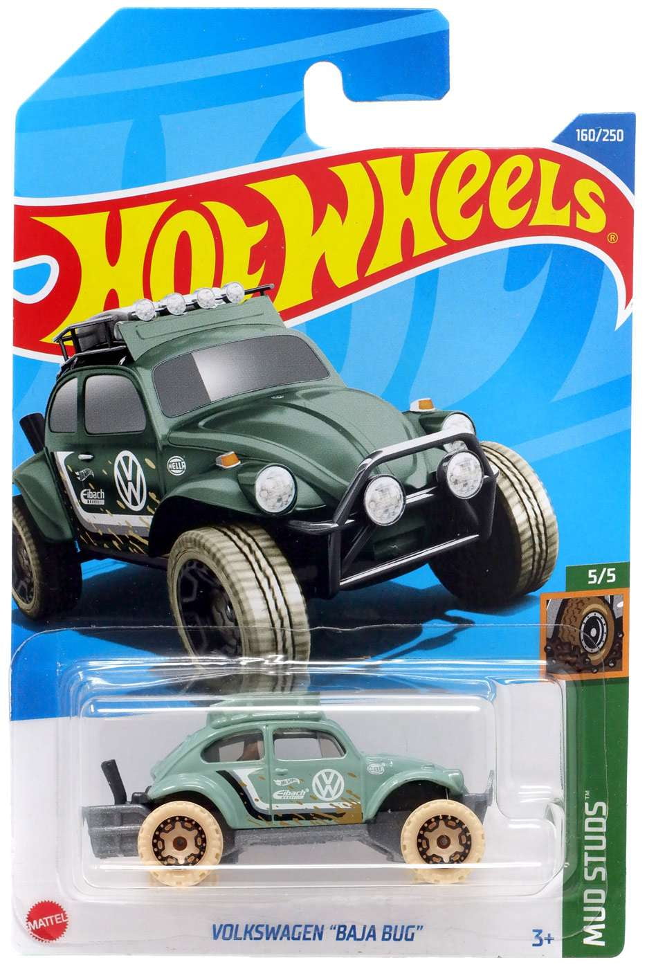 Hot Wheels Mud Studs Volkswagen Baja Bug Diecast Car - Walmart.com
