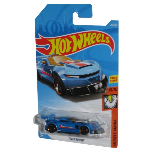 Hot Wheels Muscle Mania 10/10 (2017) Blue Track Ripper Toy Car 29/365 ...