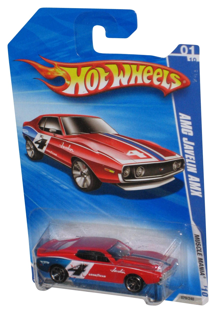 Hot Wheels Muscle Mania '10 Red AMC Javelin AMX Car 079/240 - Walmart.com