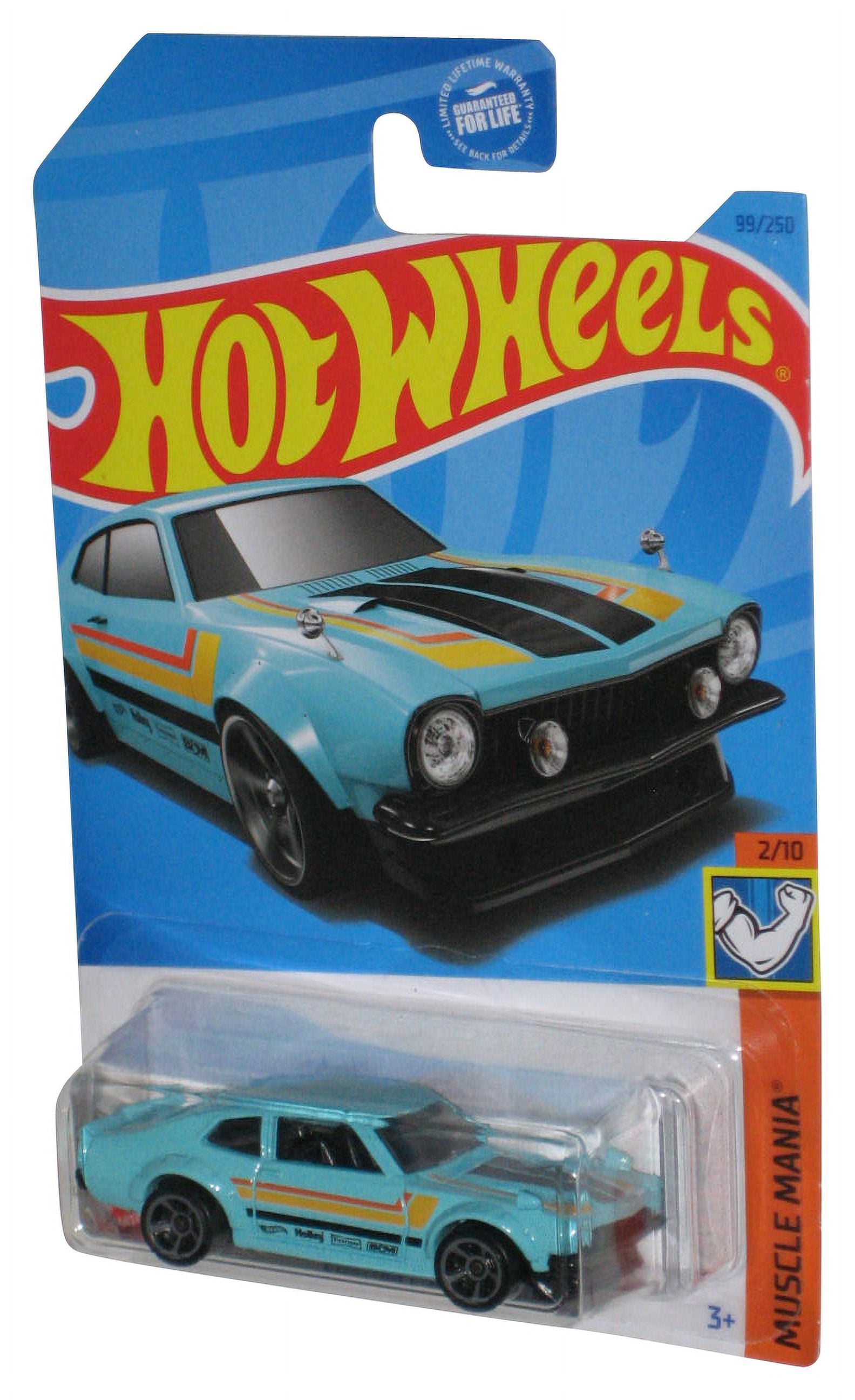Hot Wheels Muscle Mania 2/10 (2021) Blue Custom Ford Maverick Car 99/ ...