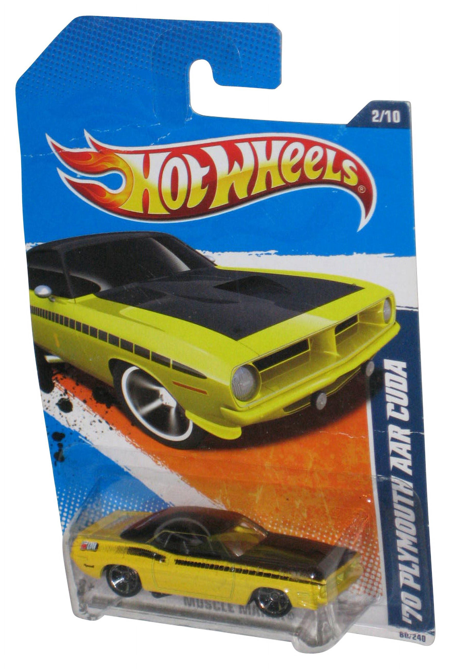 Hot Wheels Muscle Mania (2010) Yellow '70 Plymouth Aar Cuda Car 80/240 ...