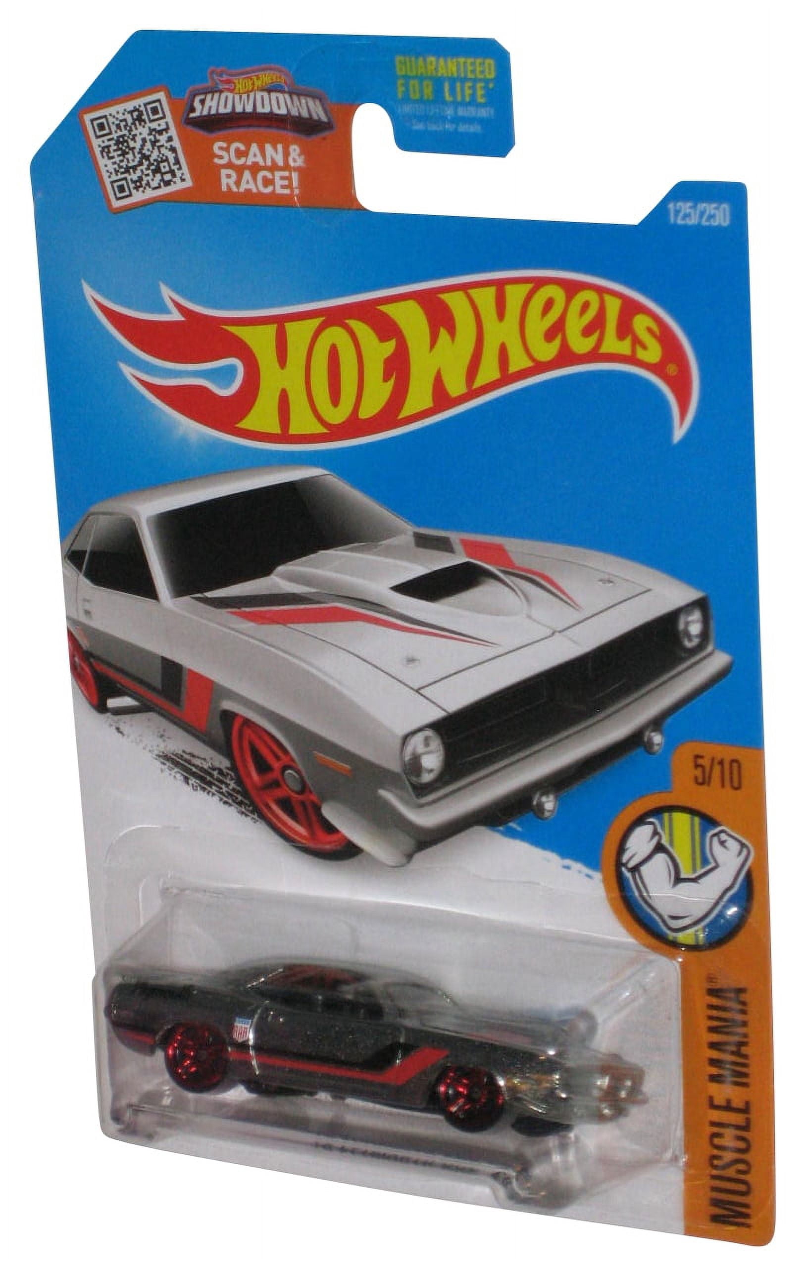 Hot Wheels Muscle Mania 5/10 (2015) Silver '70 Plymouth Aar Cuda Toy ...