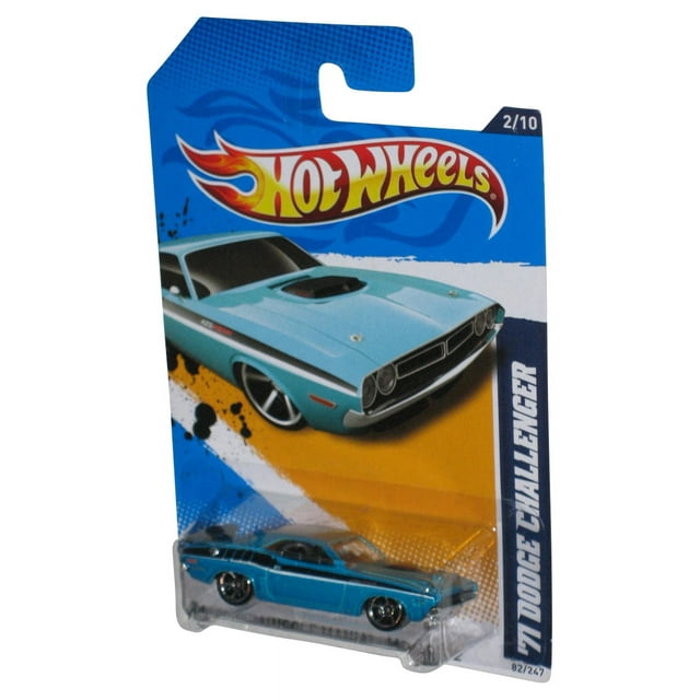 Hot Wheels Muscle Mania Mopar '12 Blue '71 Dodge Challenger Car 82/247 ...