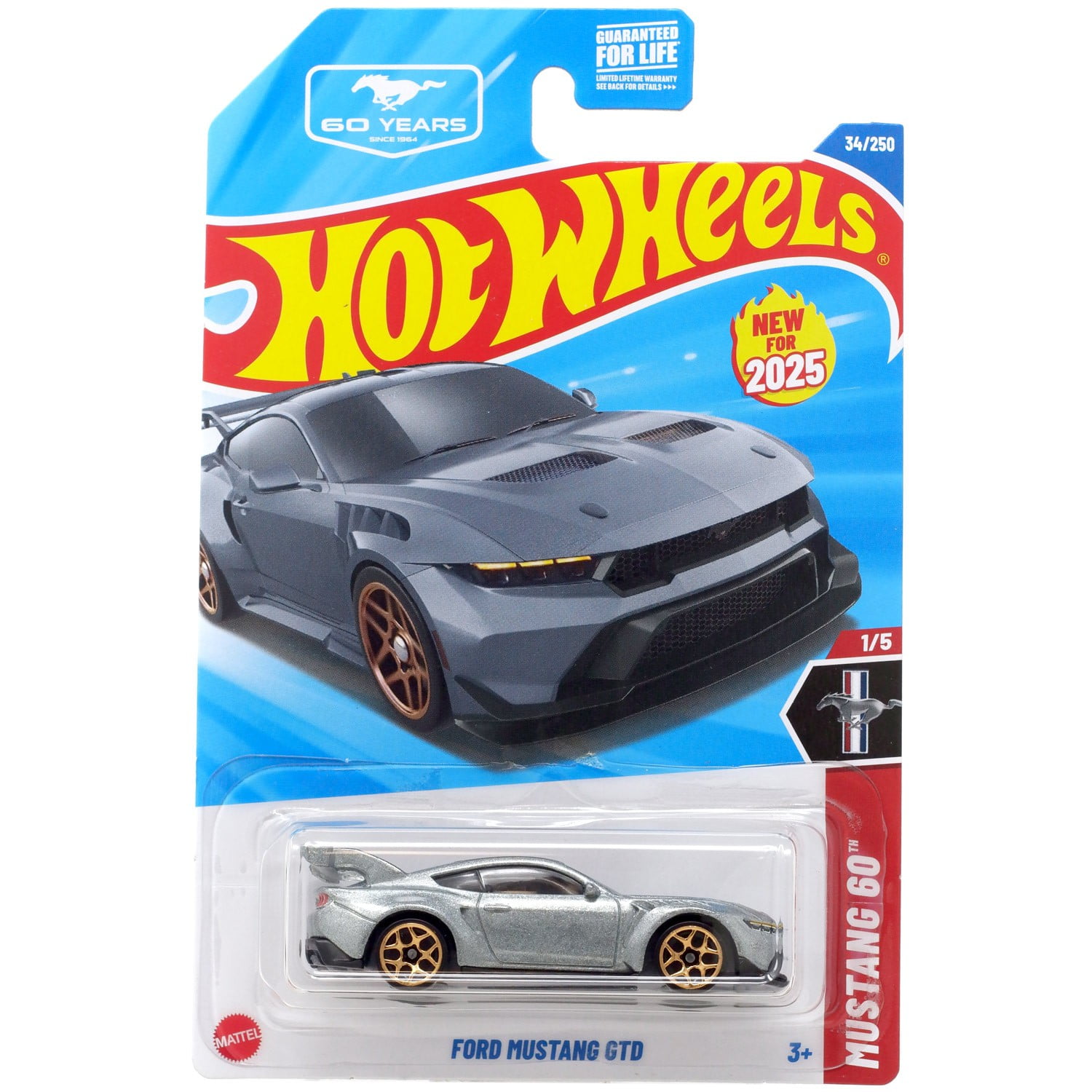 Hot Wheels Mustang 60 Ford Mustang GTD Diecast Car - Walmart.com