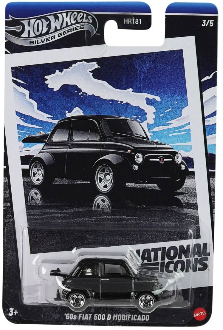 Hot Wheels National Icons '60s Fiat 500 D Modificado Diecast Car ...