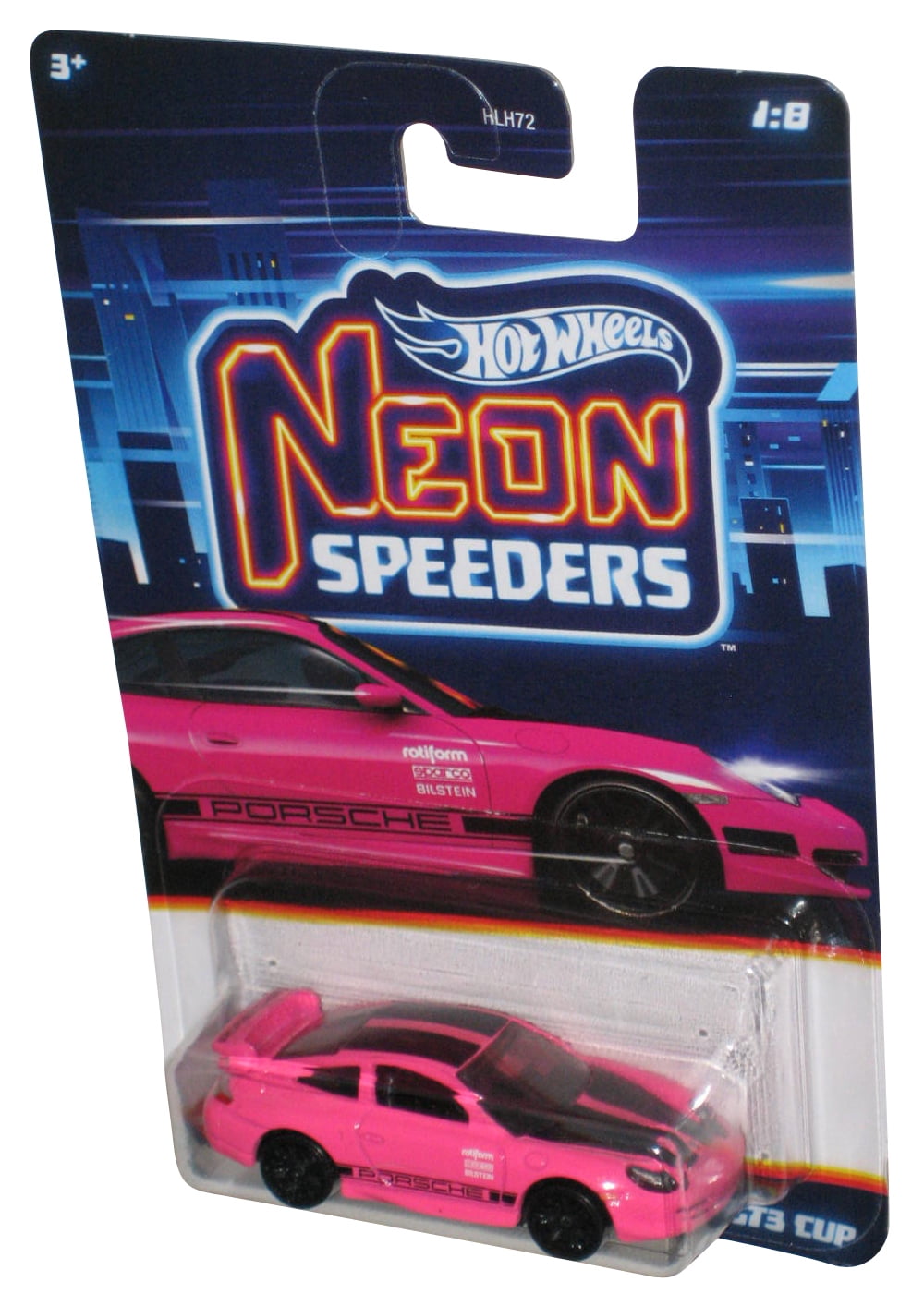 Hot Wheels Neon Speeders (2023) Pink Porsche 911 GT3 Cup Toy Car 1/8 ...