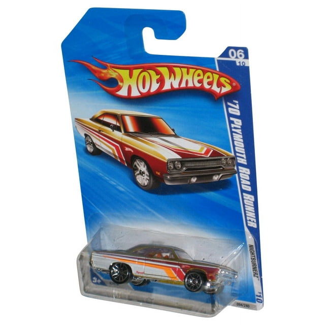Hot Wheels Nightburnerz '10 Gold '70 Plymouth Road Runner Toy Car 094/ ...
