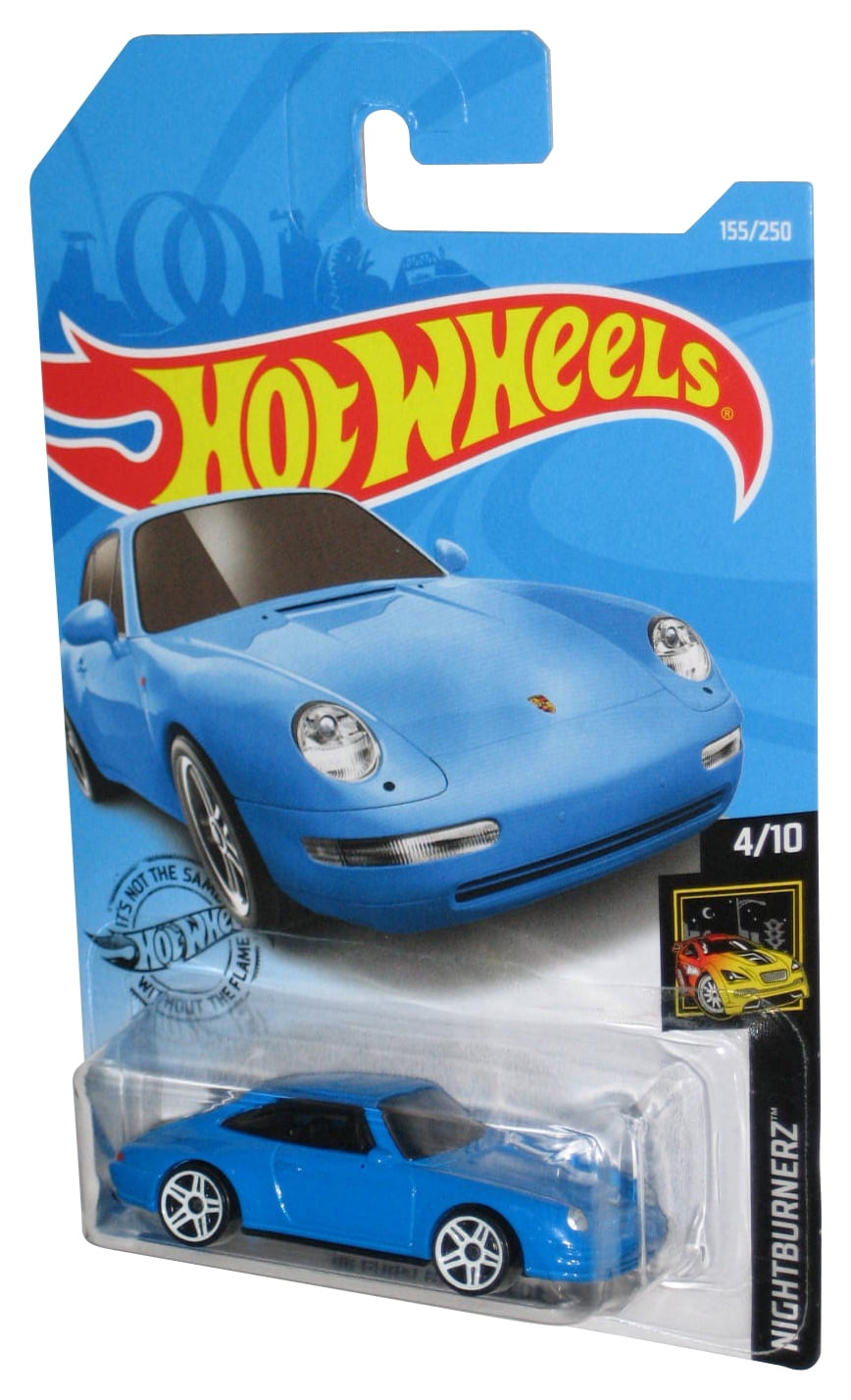 Hot Wheels Nightburnerz 4/10 (2019) Blue '96 Porsche Carrera Toy Car ...
