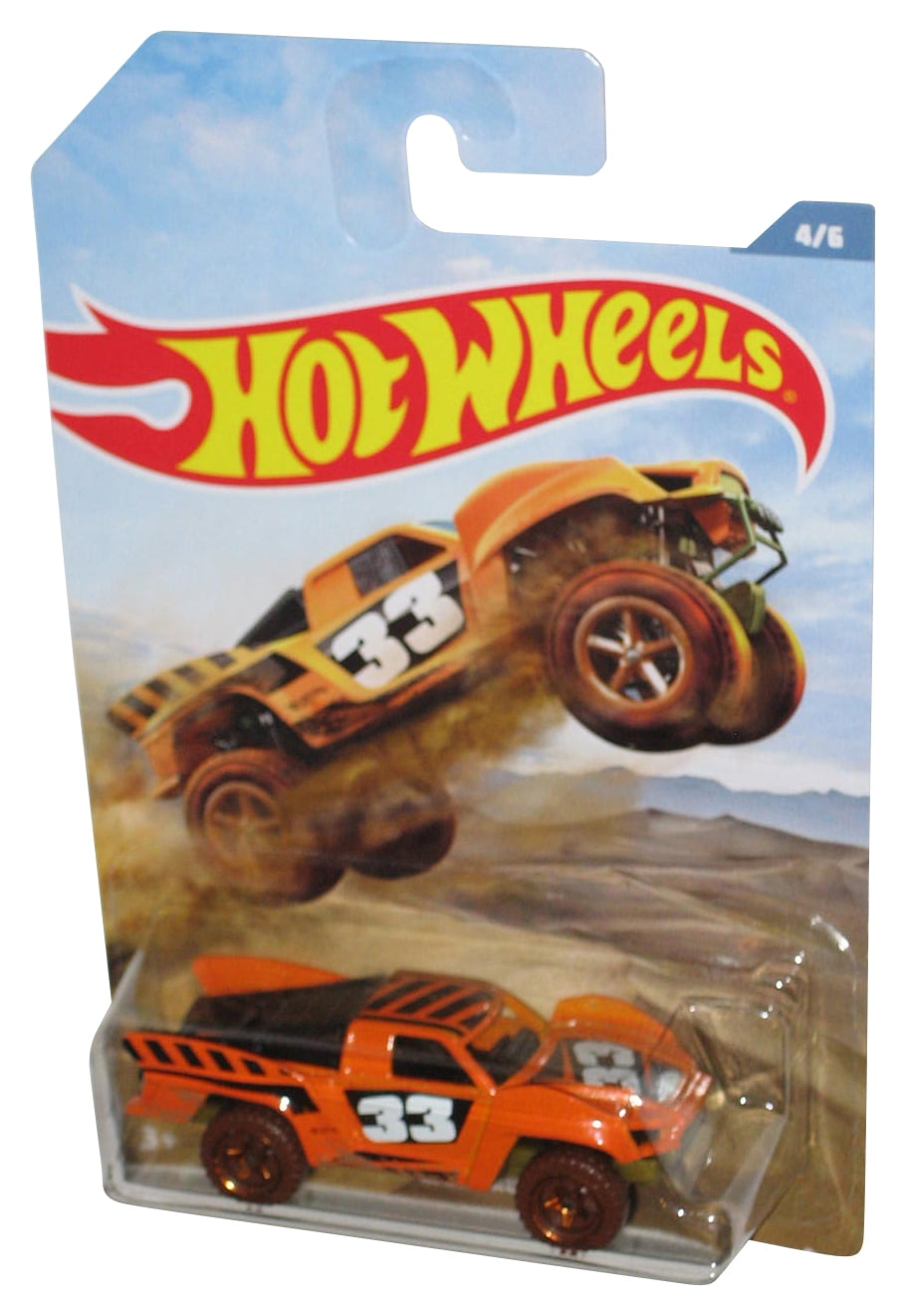 Hot Wheels Off Road Baja Truck (2018) Mattel Orange Car Toy 4/6 ...