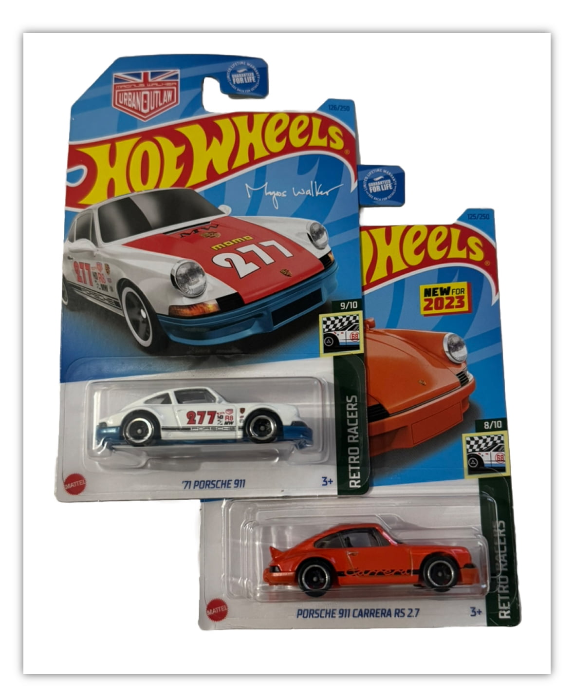 Hot Wheels - PORSCHE BUNDLE - Retro Racers 911 set of 2 DieCast 1:64 ...