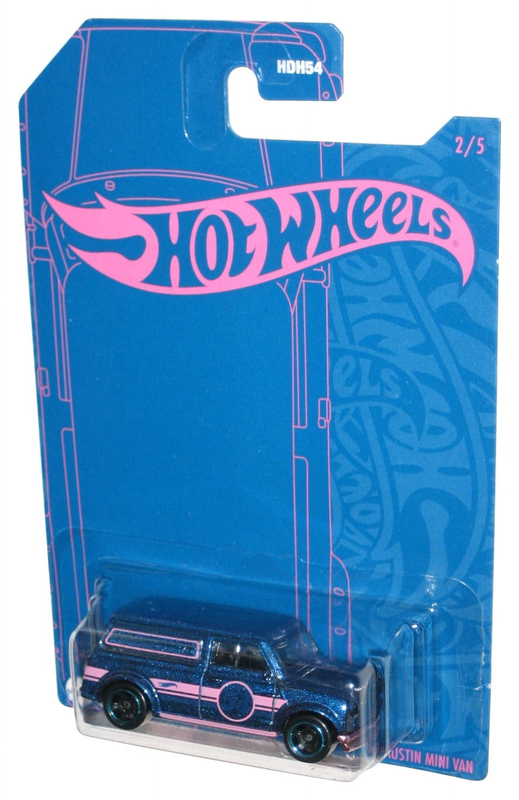 Hot Wheels Pearl & Chrome (2021) Blue & Pink '67 Austin Mini Van Toy 2/ ...