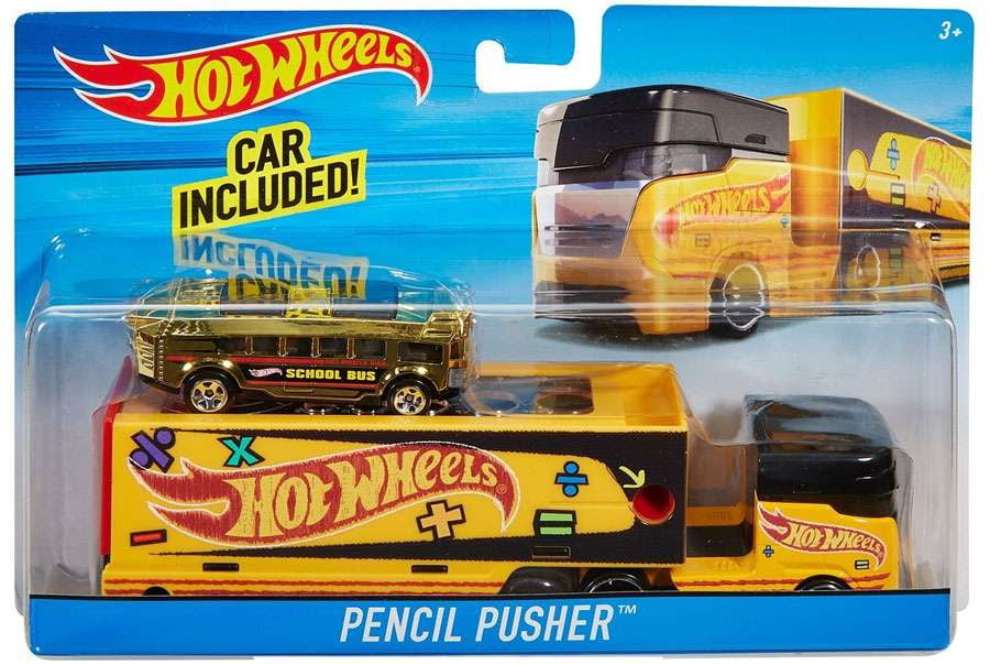 Hot Wheels Pencil Pusher Diecast Car (Yellow) - Walmart.com