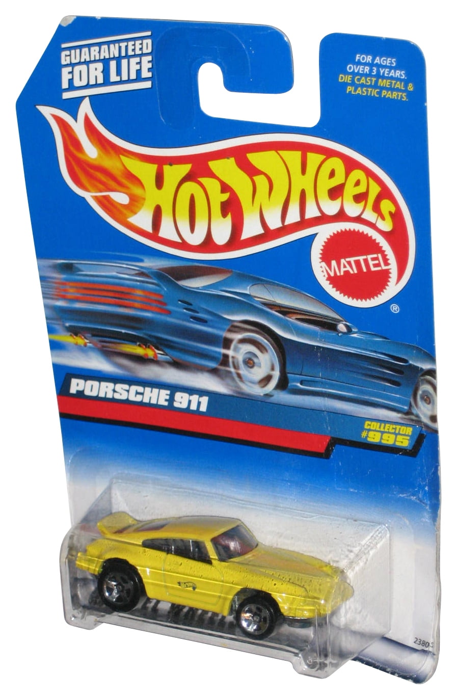 Hot Wheels Porsche 911 (1998) Yellow Collector Toy Car #995 - (Damaged ...