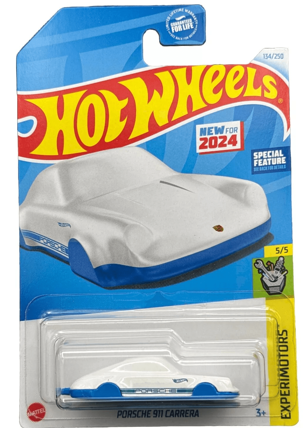Hot Wheels Porsche 911 Carrera Keychain 134/250 White Experimotors 5/5 ...