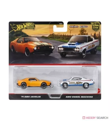 Hot Wheels Premium 1:64 2 Pack 71 AMC Javelin / AMC Rebel Machine ...