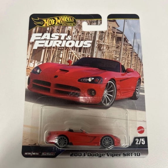 Hot Wheels Premium Fast and Furious 2025 Dodge Viper SRT10 2/5 Toy Car ...