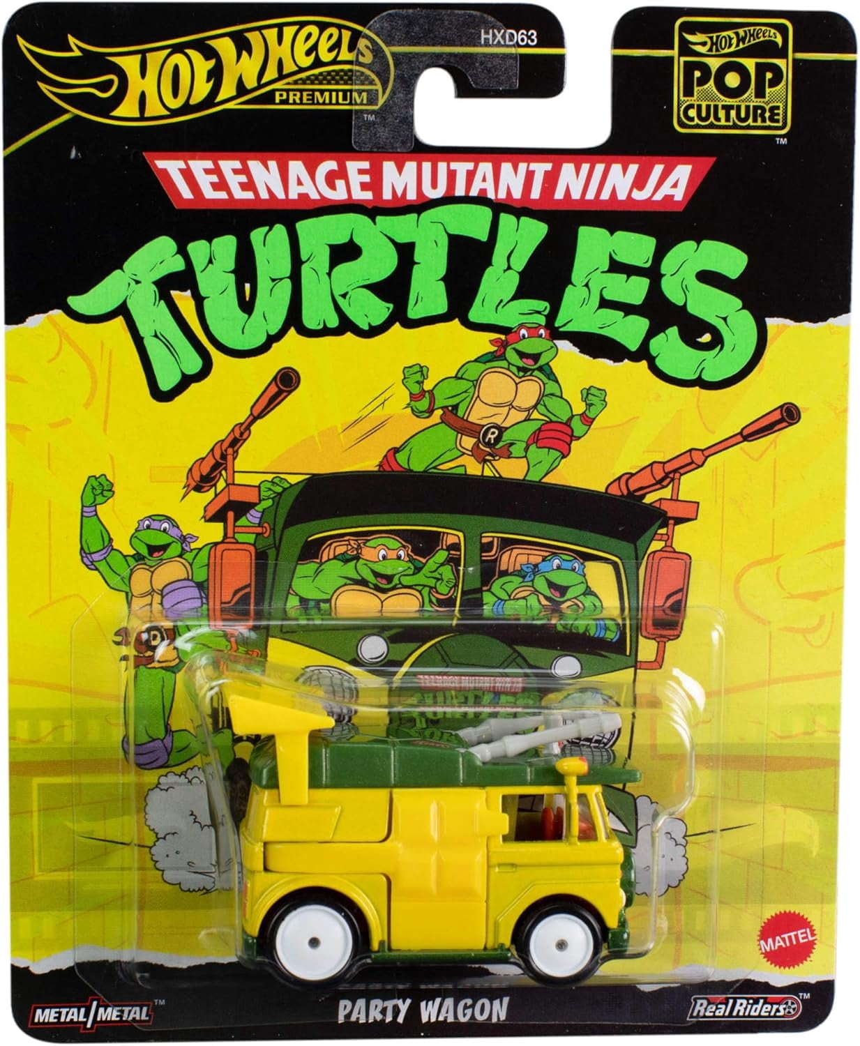 Hot Wheels Premium TMNT Kids Car and Truck Play Vehicles, Diecast Metal ...