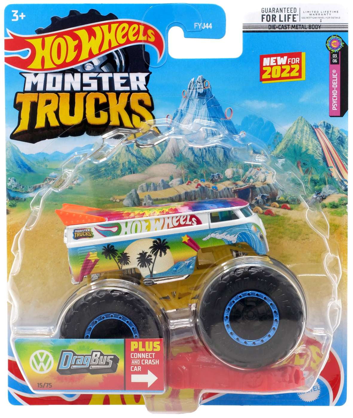 Hot Wheels Psycho-Delic Drag Bus Diecast Car - Walmart.com