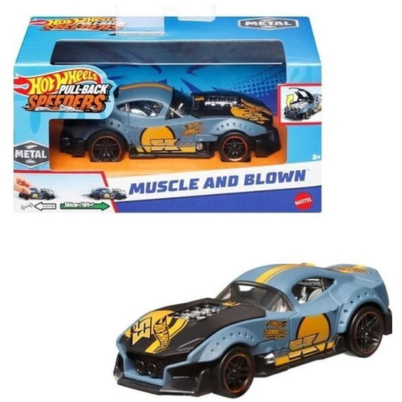 Hot Wheels Pull-Back Speedsters ** MUSCLE AND BLOWN - Walmart.com