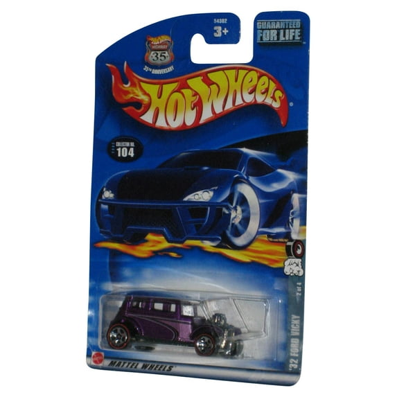 Hot Wheels Purple '32 Ford Vicky (2002) Mattel Toy Car #104 - Walmart.com
