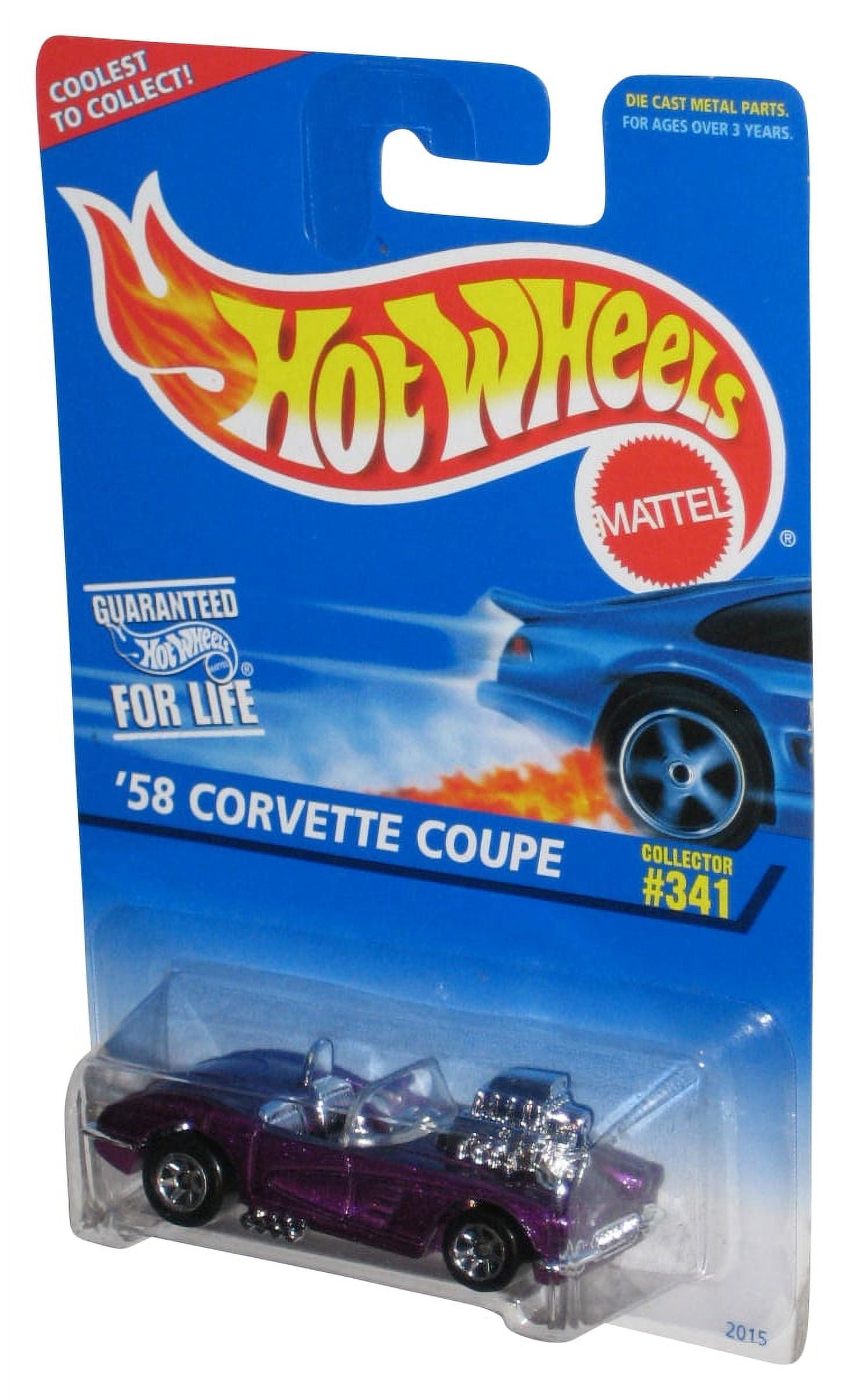 Hot Wheels Purple '58 Corvette Coup (1996) Mattel Toy Car #341 ...
