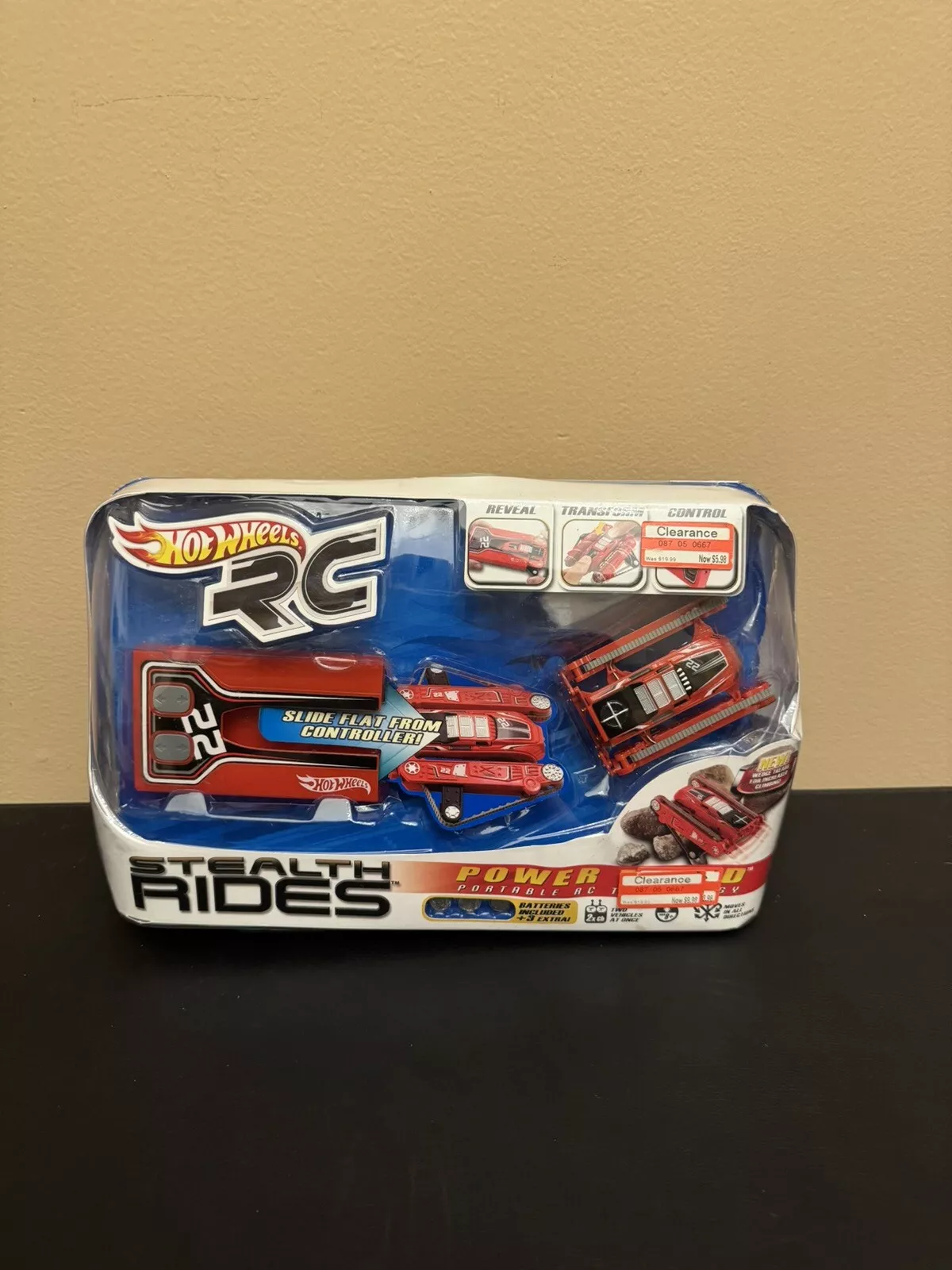 Hot Wheels RC Stealth Rides Z9 Racing Car Red, Brand New- Factory ...