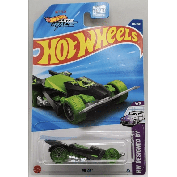 Hot Wheels RD-06 105/250 Green HW Designed By 4/5 - Walmart.com