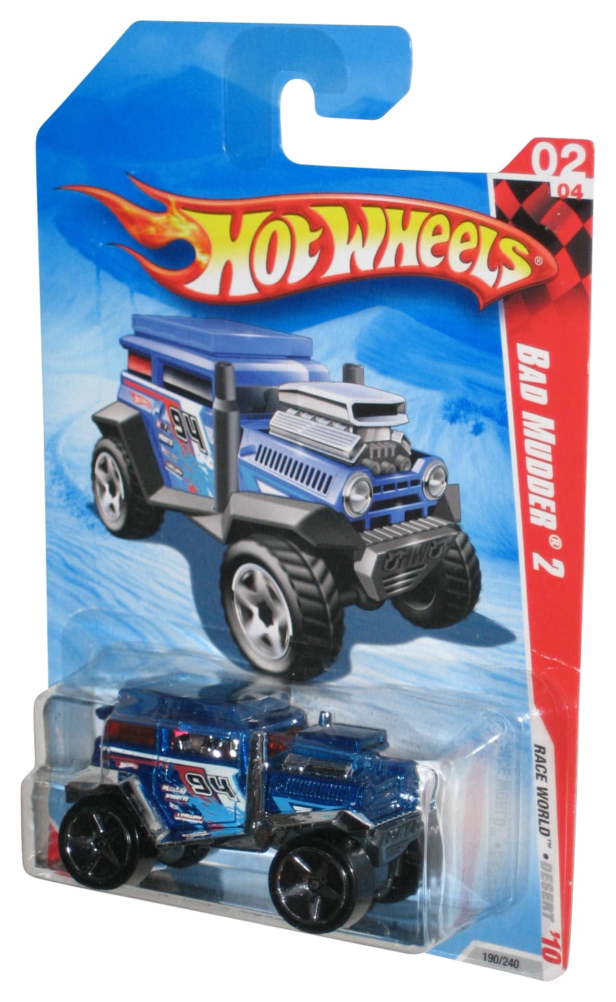 Hot Wheels Race World Desert '10 Blue Bad Mudder 2 Toy Car 190/240 ...