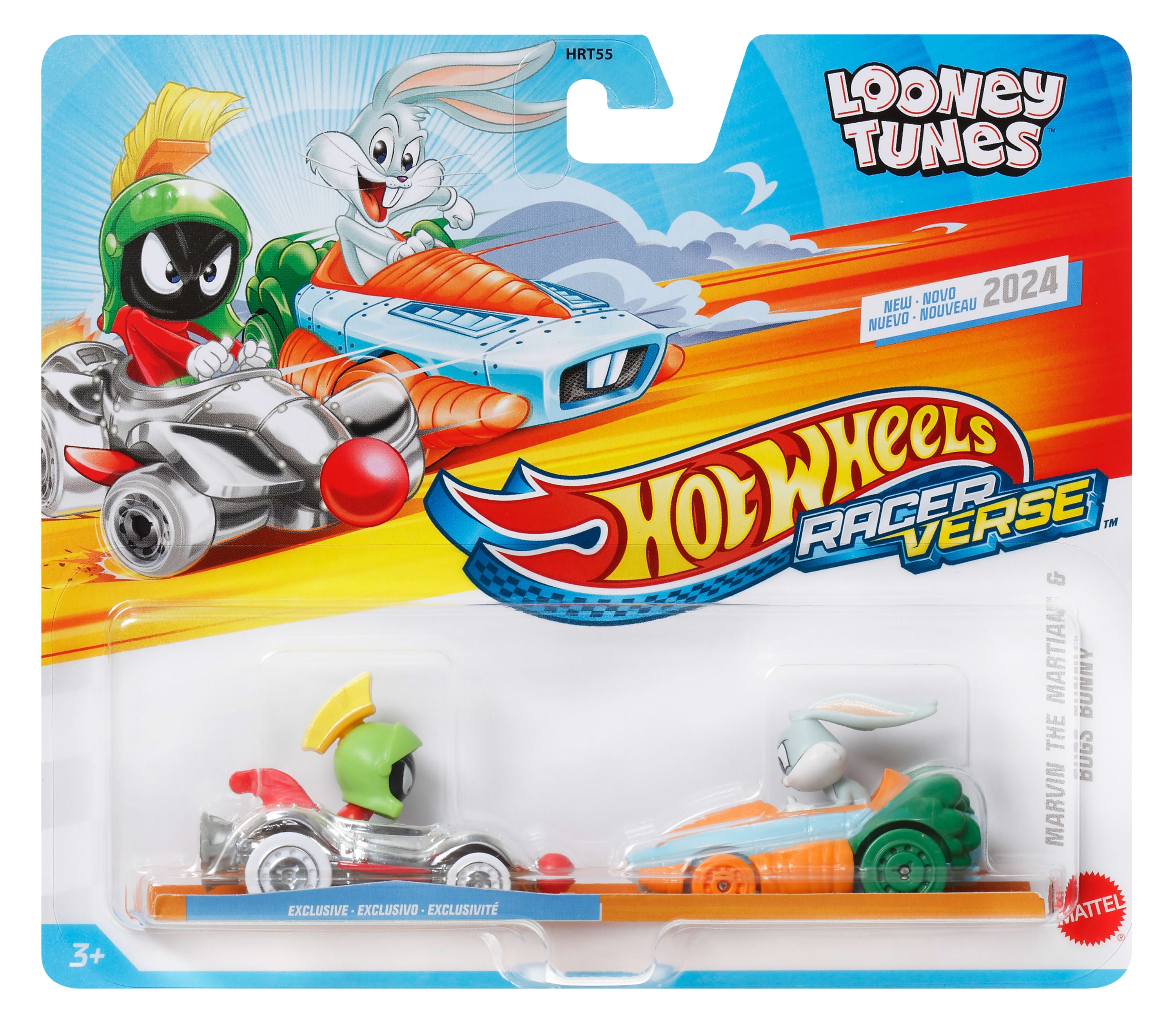 Hot Wheels RacerVerse Die-Cast Cars, Set of 2 Toy Vehicles with ...