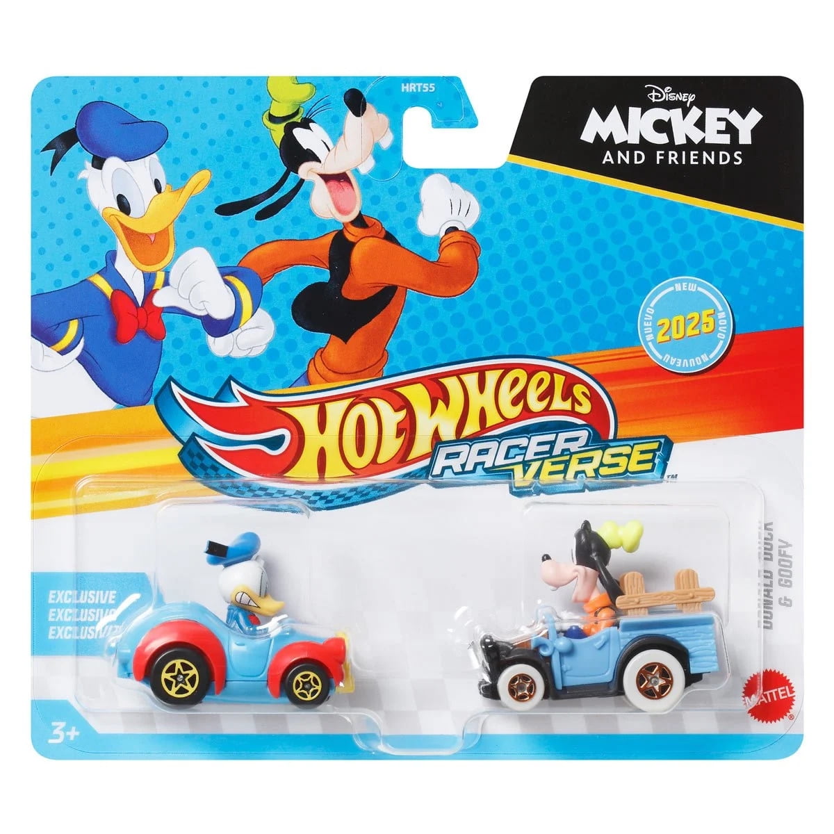 Hot Wheels RacerVerse Mickey And Friends Donald Duck & Goofy Die-Cast ...