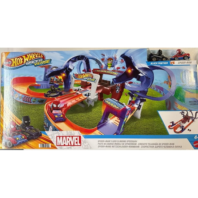 Hot Wheels RacerVerse Spider-Man Race Track Set with Launcher - Walmart.com