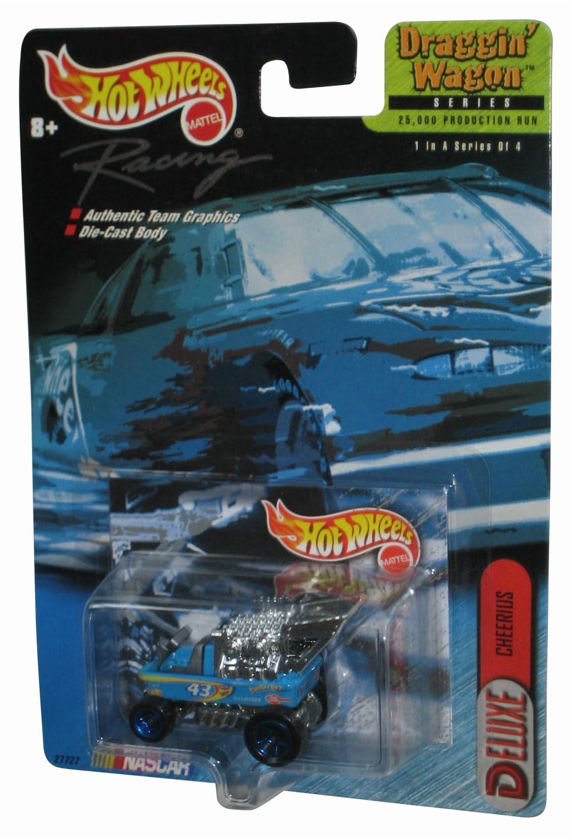 Hot Wheels Racing Nascar (1999) Blue Draggin' Wagon Deluxe Cheerios Toy ...
