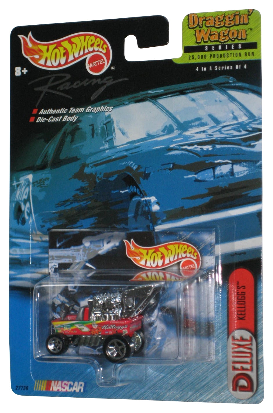 Hot Wheels Racing Nascar Draggin' Wagon (1999) Red Deluxe Kellogg's Toy ...