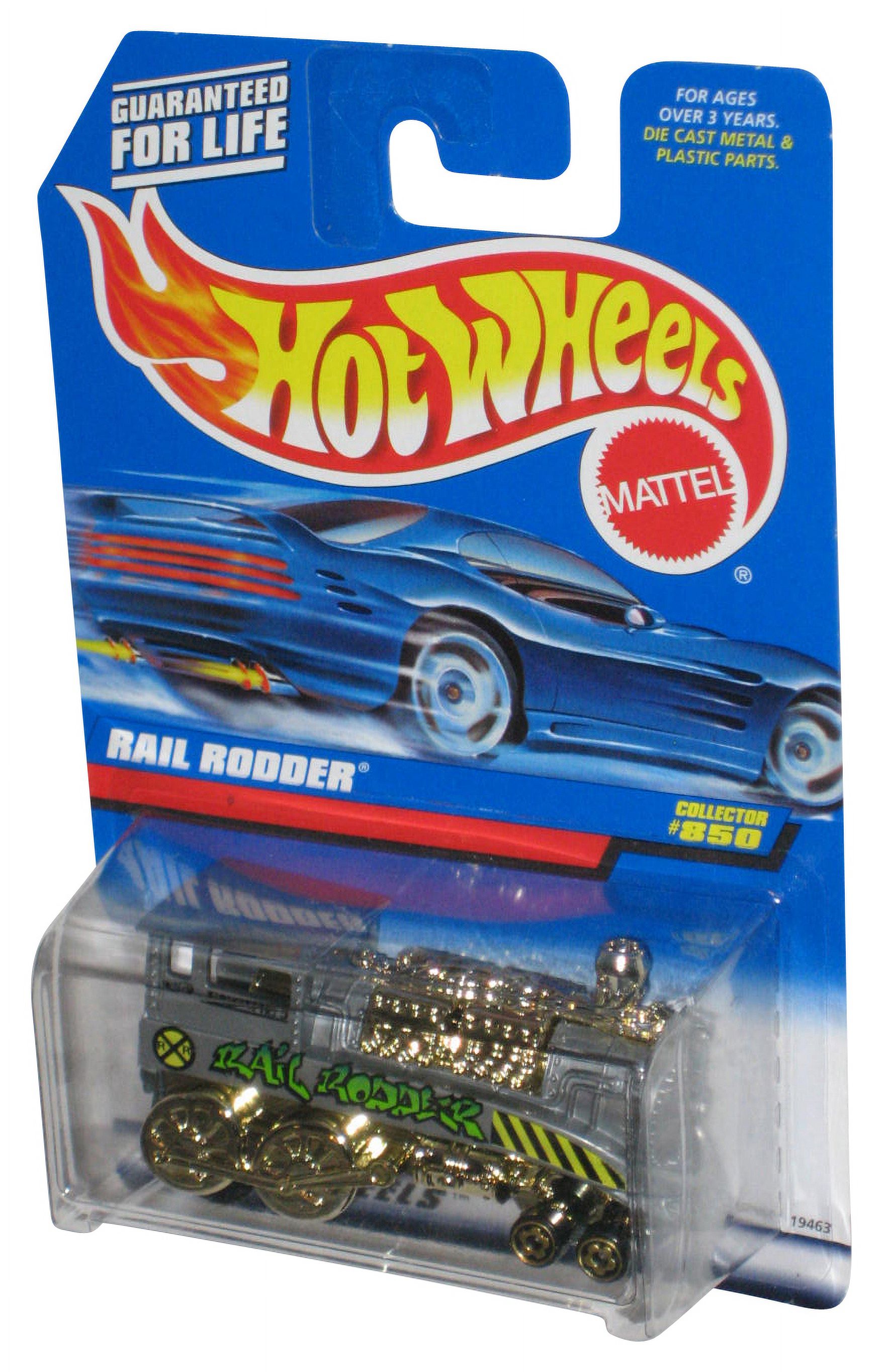 Hot Wheels Rail Rodder (1997) Mattel Silver Collector Toy Train Car ...