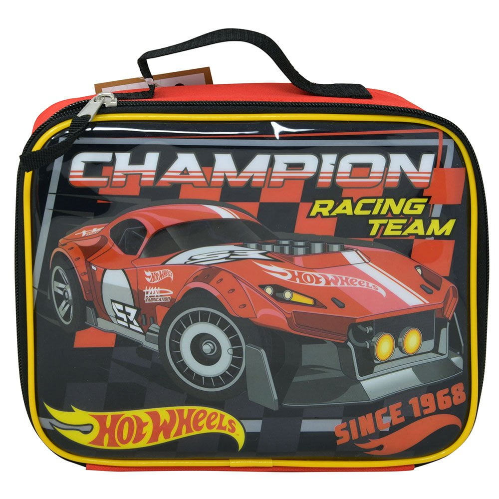 Hot Wheels Rectangle Lunch Bag- CHAMPION RACING TEAM - Walmart.com